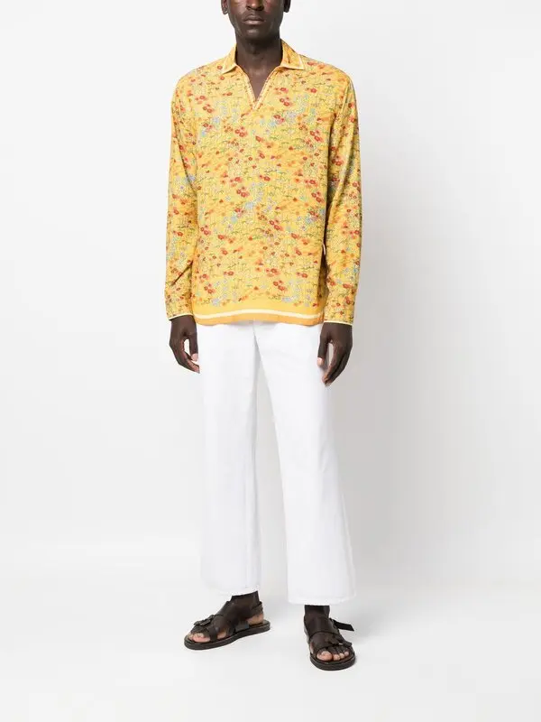 Orlebar Brown Ridley Solo Fantasy Shirt - Yellow