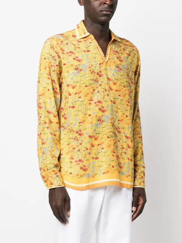 Orlebar Brown Ridley Solo Fantasy Shirt - Yellow
