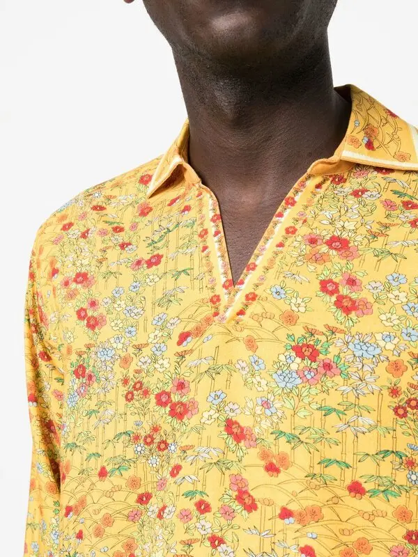 Orlebar Brown Ridley Solo Fantasy Shirt - Yellow