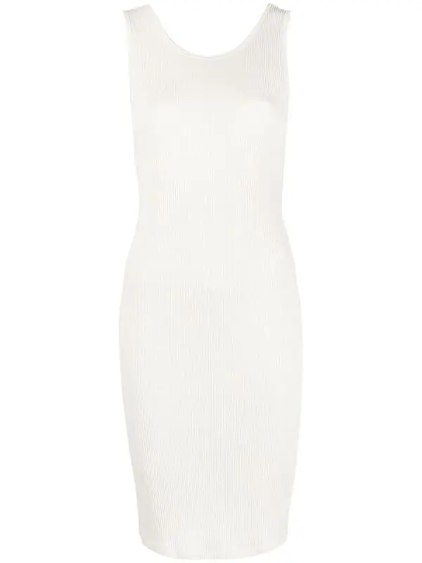 Filippa K Ribbed-Knit Jersey Dress In Neutrals - 51% Off | Editorialist