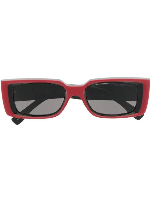 CUTLER & GROSS Rectangle-frame Sunglasses - Red
