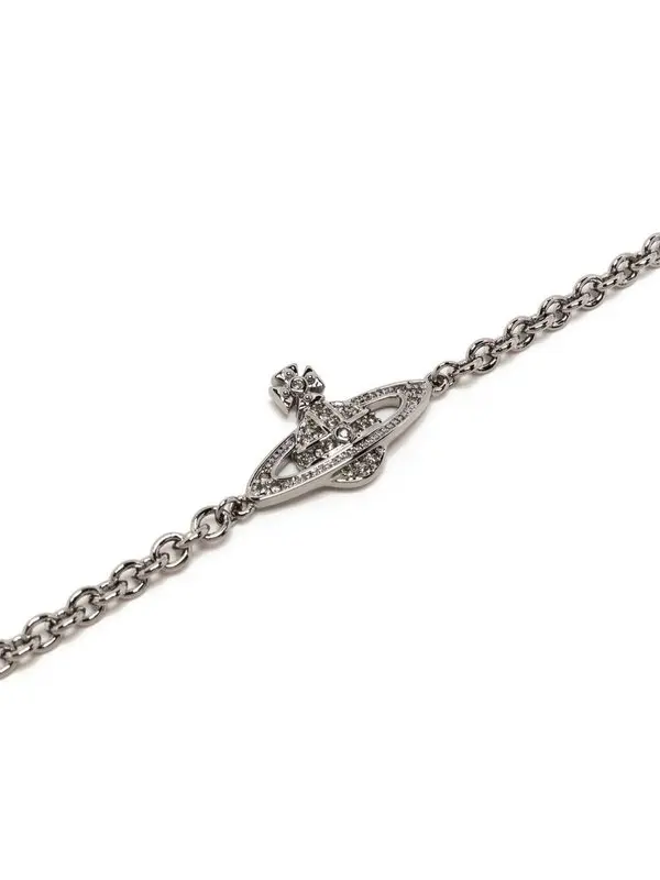 VIVIENNE WESTWOOD Relief Orb Crystal Bracelet - Silver