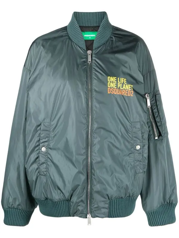 Dsquared2 Slogan-print Bomber Jacket