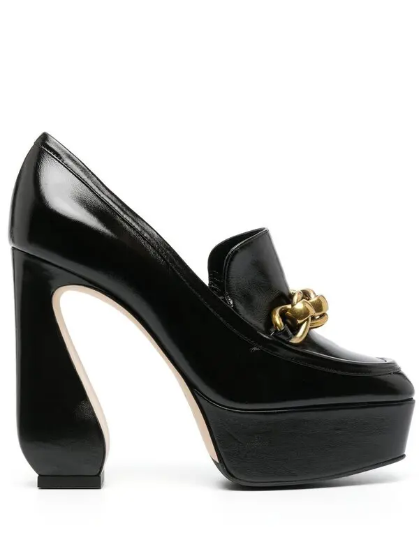 SERGIO ROSSI 120mm Chain-link Detail Pumps