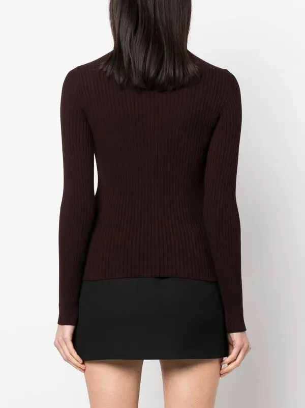 COURREGES Reedition Ribbed Sweater - Brown