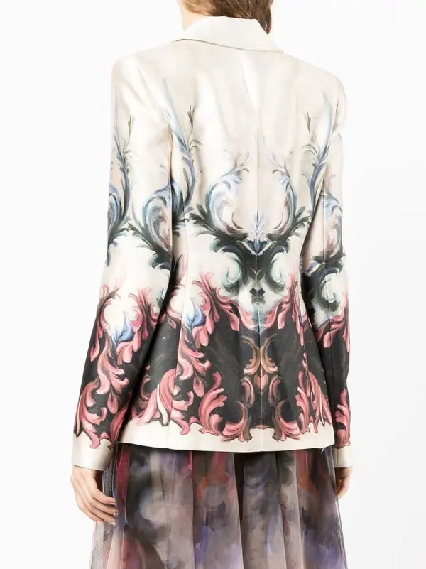 SAIID KOBEISY Mikado Pique Chromatic-printed Jacket