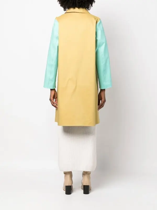 Mackintosh Colour-block Cotton Coat
