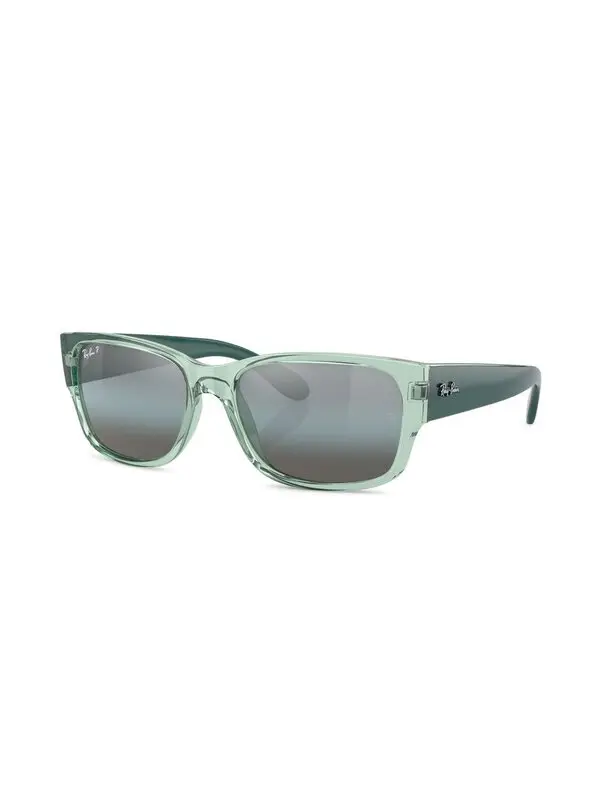 Ray-ban Rectangle-frame Mirrored-lens Sunglasses