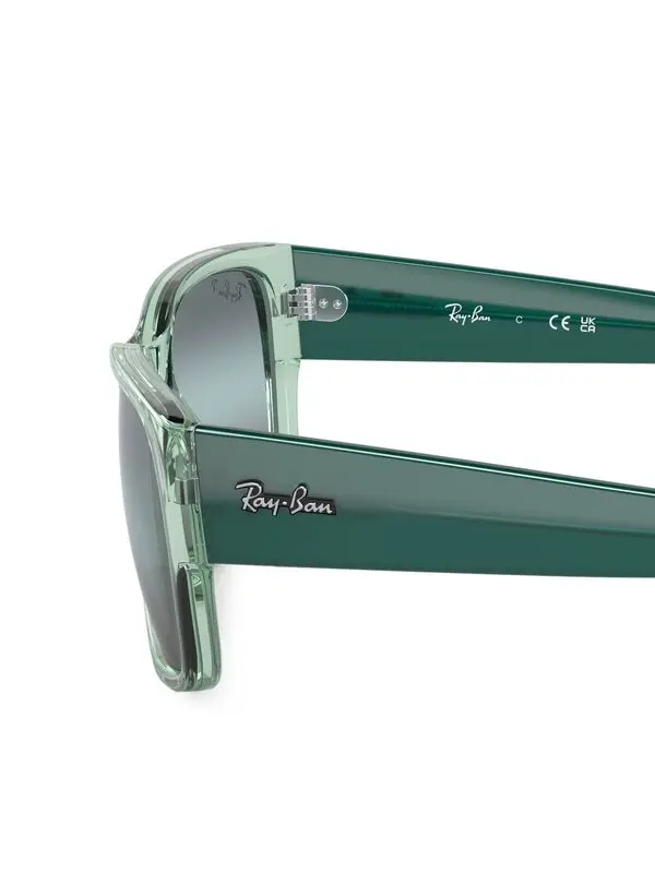 Ray-ban Rectangle-frame Mirrored-lens Sunglasses