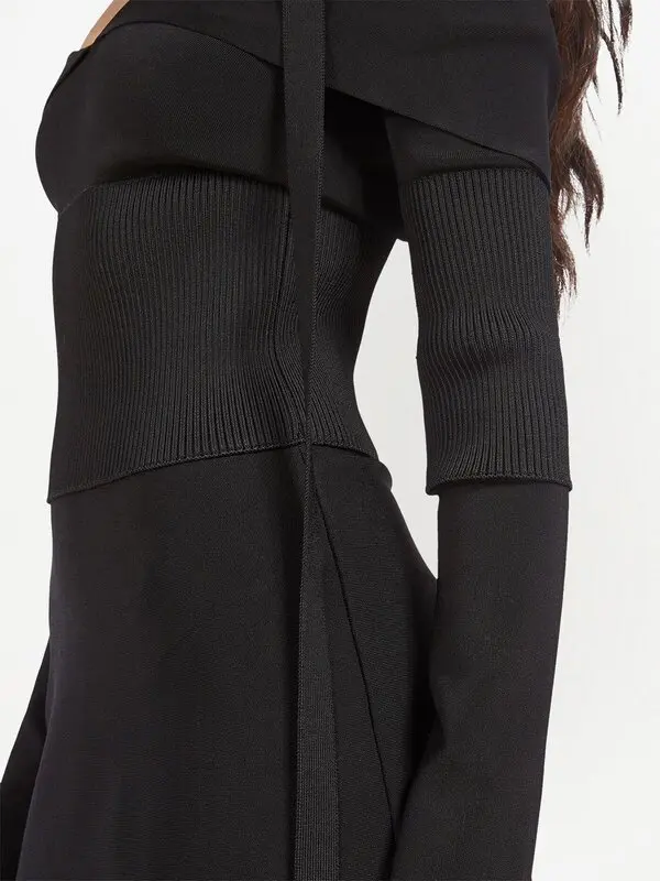FERRAGAMO Off-shoulder Midi Dress