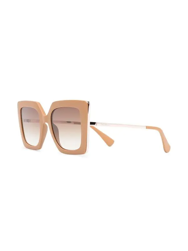 Max Mara Square-frame Tinted Sunglasses