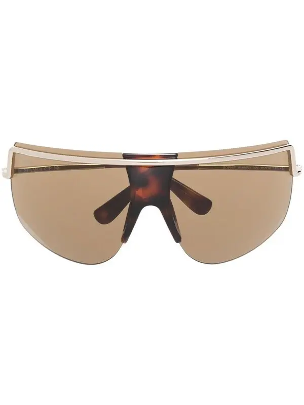 Max Mara Oversized Rimless Sunglasses - Brown