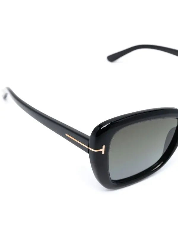 TOM FORD Butterfly-frame Sunglasses With Logo Detail - Black