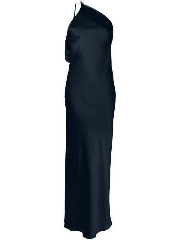 Michelle Mason Single-shoulder Maxi Dress - Blue