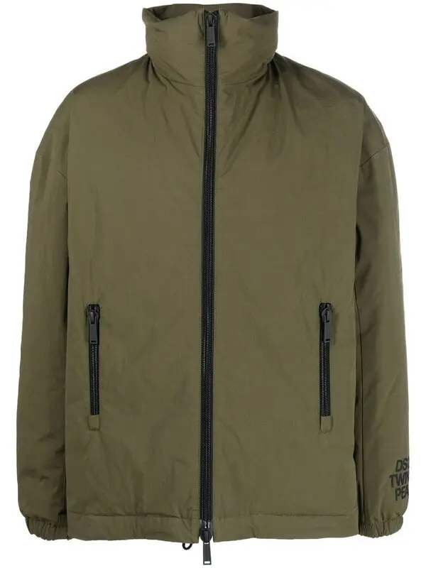 Dsquared2 High-neck Padded Jacket - Green