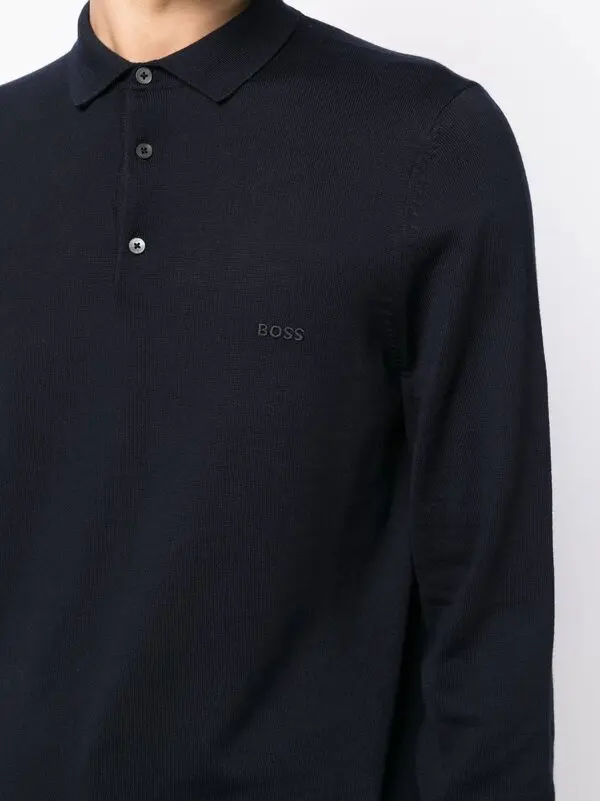 BOSS Virgin Wool Polo Shirt