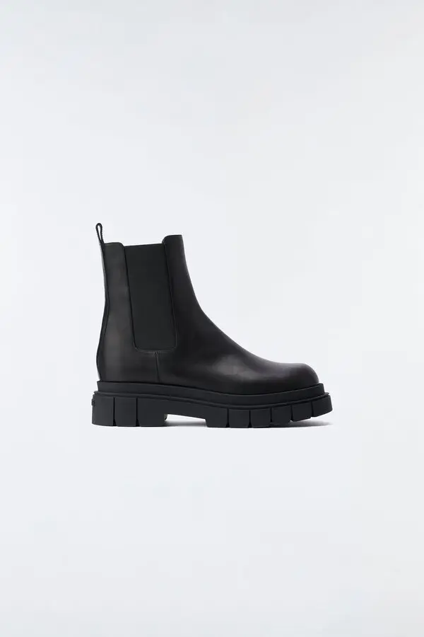 Mackage Ankle-high Leather Chelsea Boots - Coffee