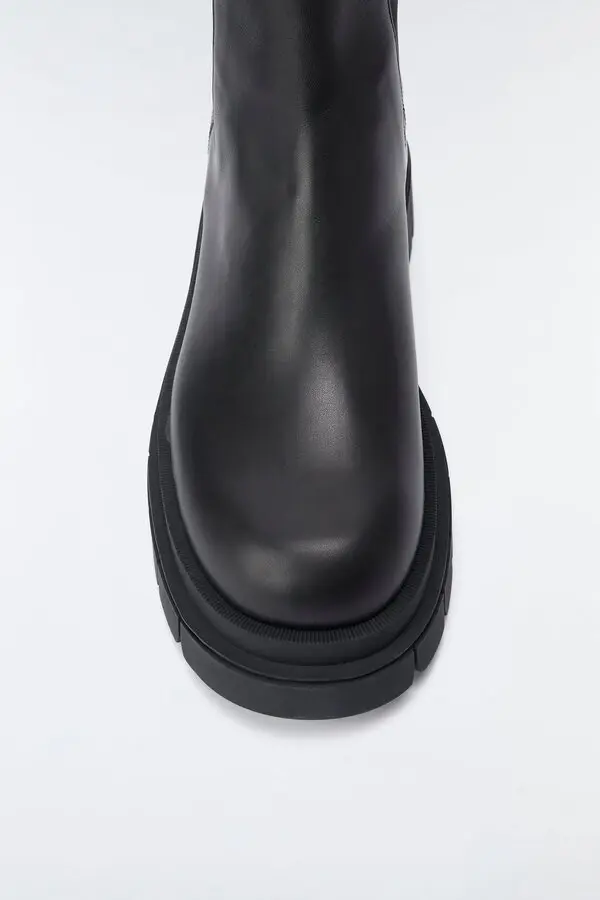 Mackage Ankle-high Leather Chelsea Boots - Coffee