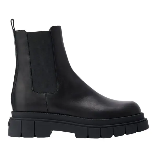 Mackage Ankle-high Leather Chelsea Boots - Coffee