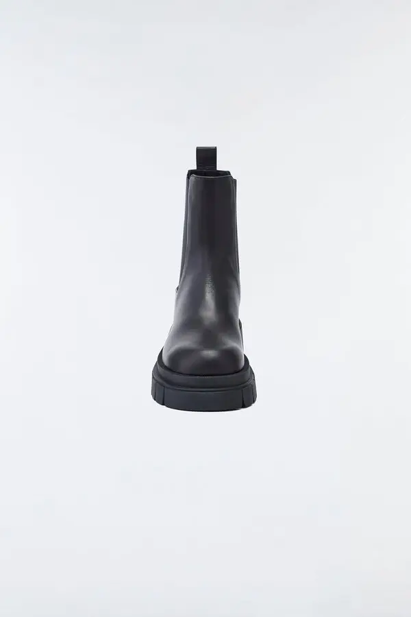 Mackage Storm-u Leather Chelsea Boots - Coffee