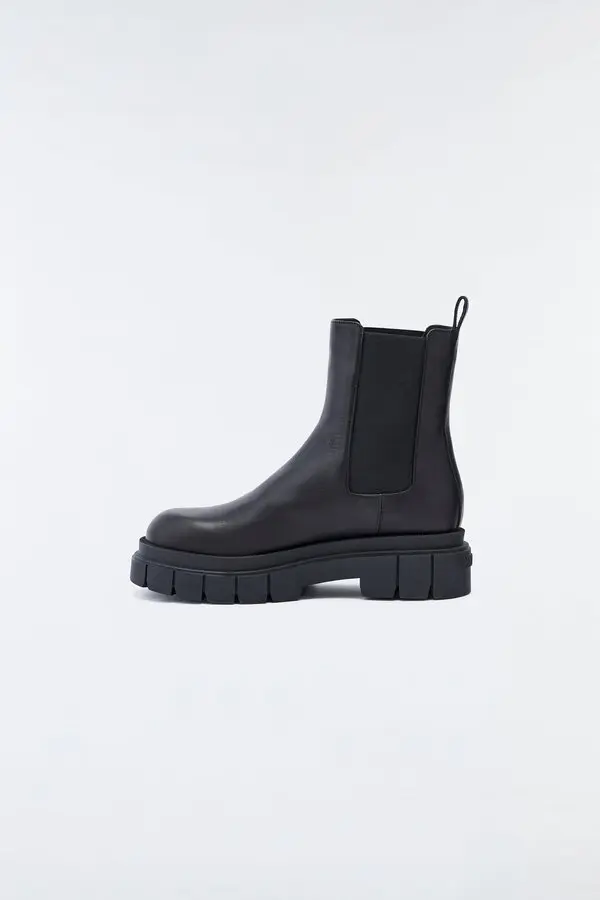 Mackage Storm-u Leather Chelsea Boots - Coffee