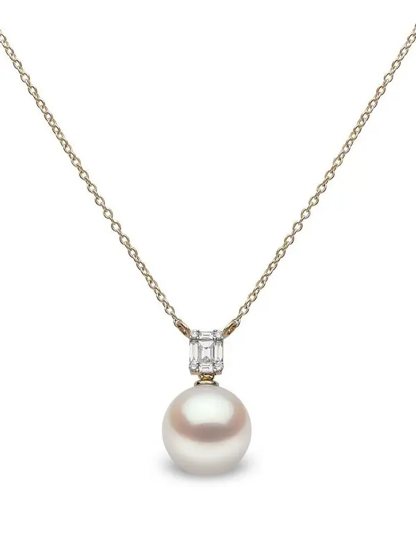 Yoko London 18kt Yellow Pearl And Diamond Necklace - Gold