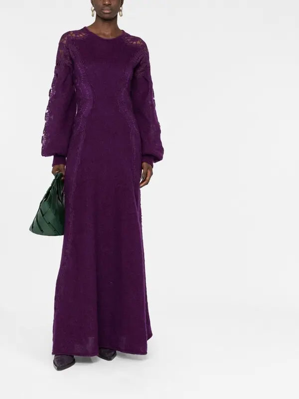 Alberta Ferretti Long-sleeve Knitted Dress