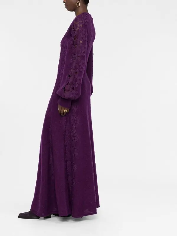 Alberta Ferretti Long-sleeve Knitted Dress