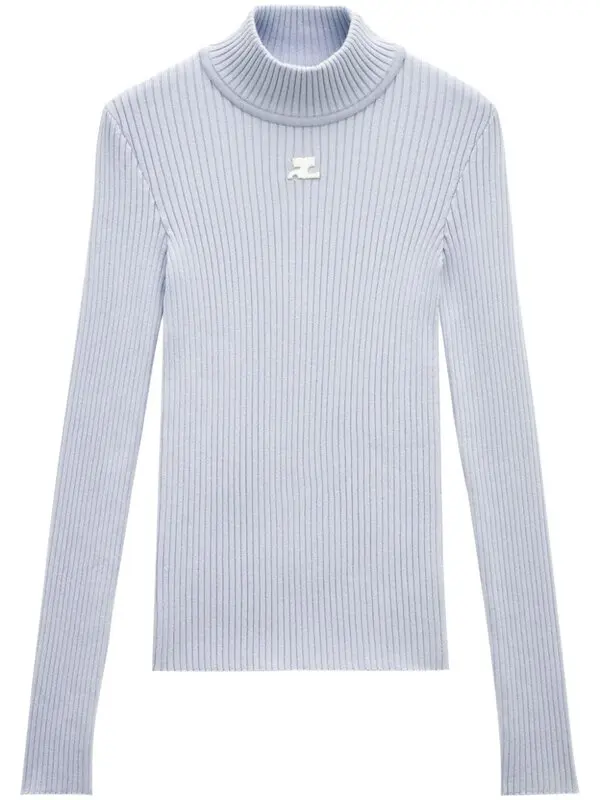 COURREGES Roll-neck Jumper - Purple