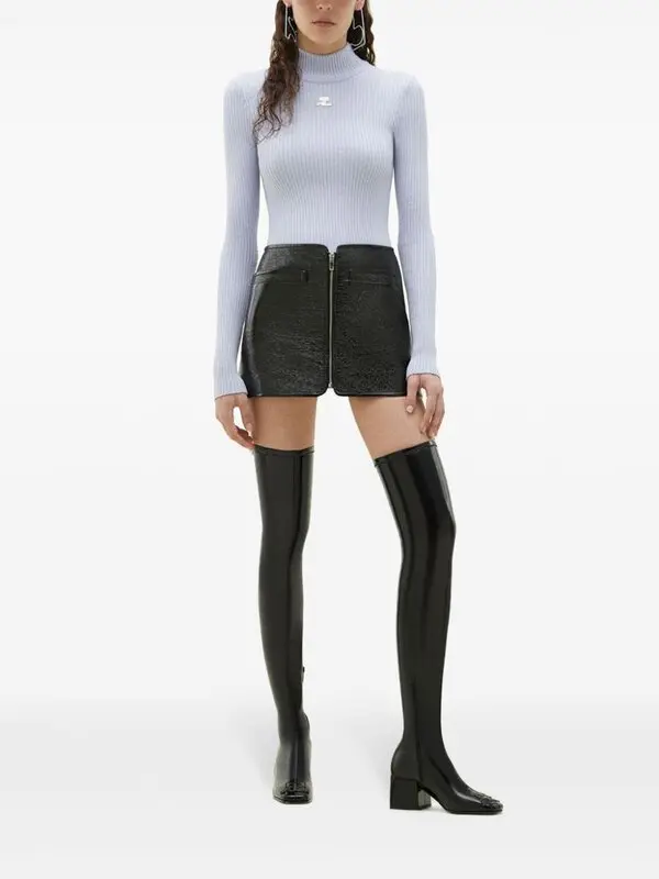 COURREGES Roll-neck Jumper - Purple