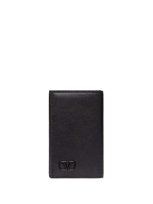 Valentino Garavani Vlogo Keyring Pouch - Black