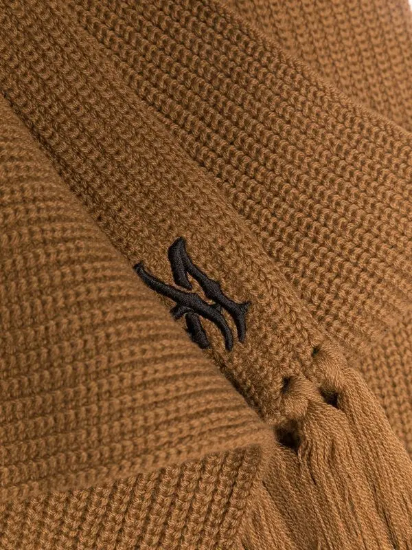 Amiri Logo-embroidered Cashmere Scarf