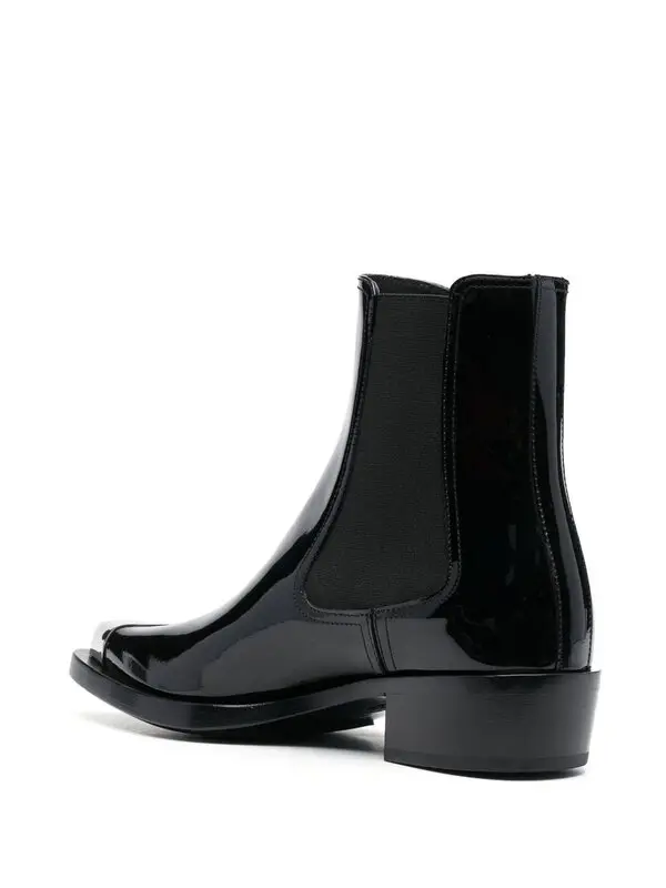 Alexander McQueen Patent Ankle Boots