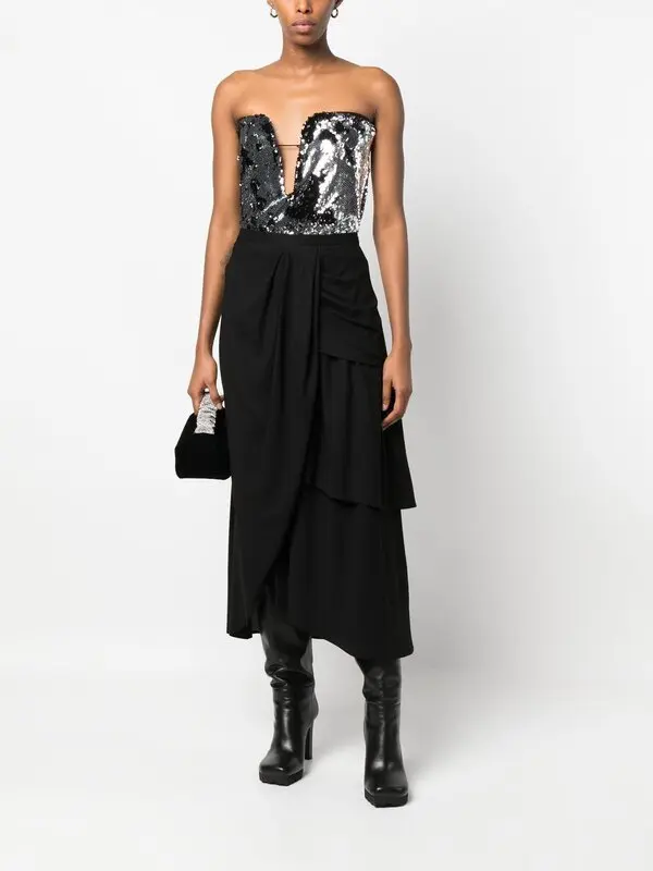 Isabel Marant Sequin-embellished Plunge Top