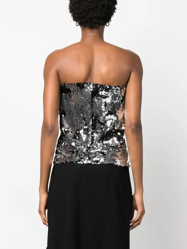 Isabel Marant Sequin-embellished Plunge Top