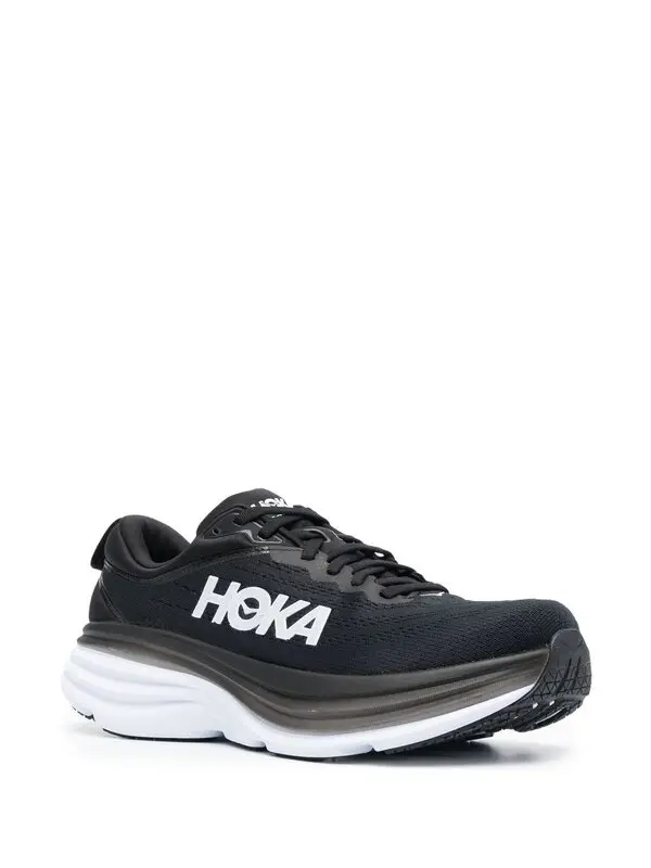 HOKA® Bondi Lace-up Sneakers - Black