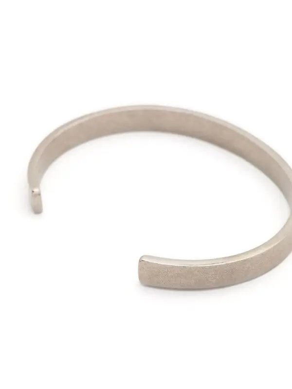 MAISON MARGIELA Logo-engraved Cuff Bracelet - Silver
