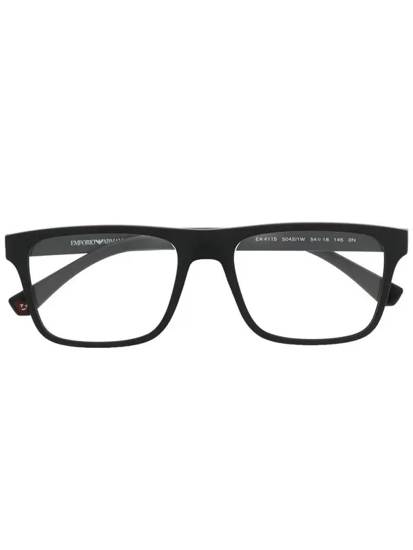 Emporio Armani Rectangular Sunglasses - Black