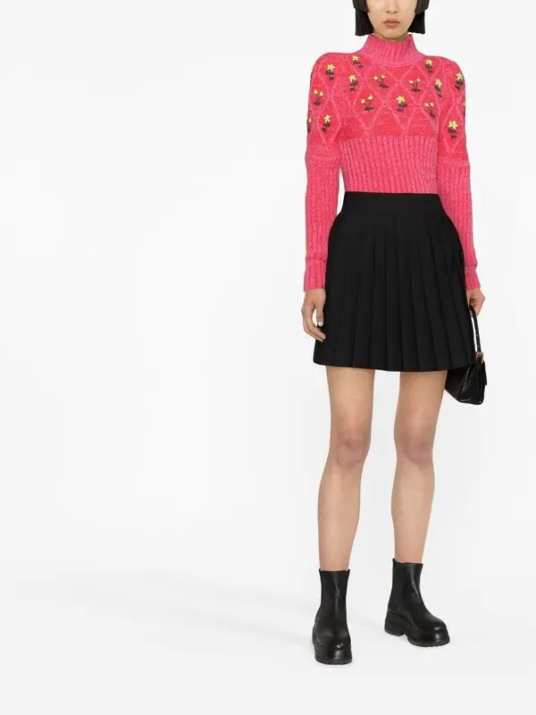 CORMIO Oma Floral-embroidered Jumper - Pink