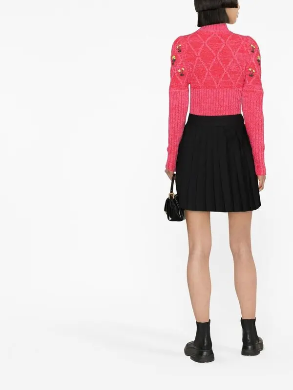 CORMIO Oma Floral-embroidered Jumper - Pink