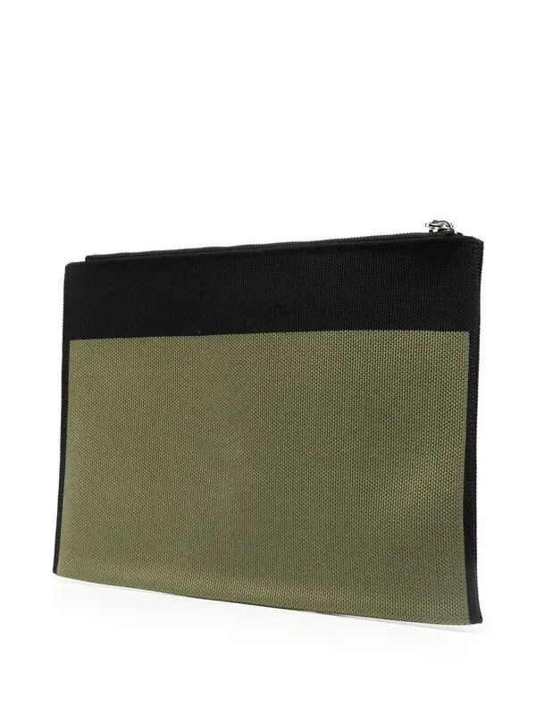 Marni Logo-jacquard Clutch - Green