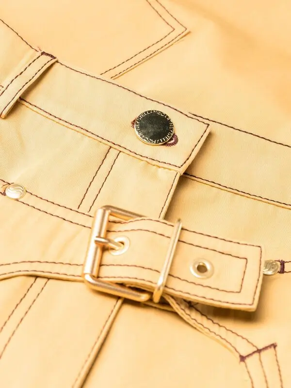 Stella McCartney Buckle-detail Straight Trousers - Yellow