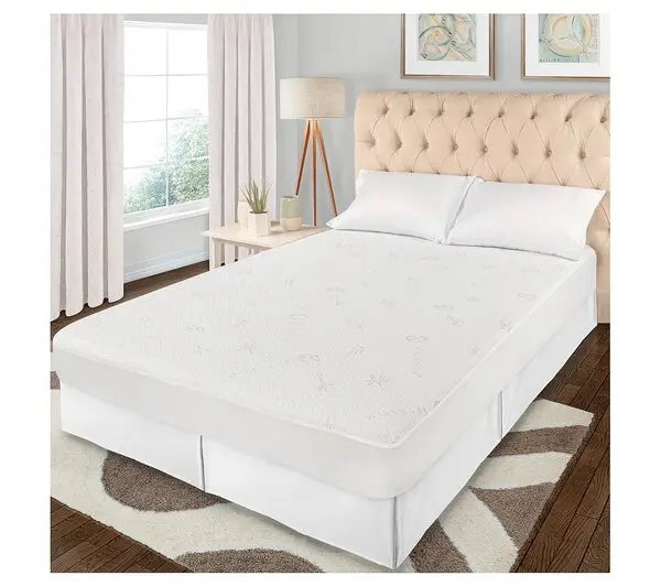 SUPERIOR Waterproof Cotton Mattress Protector, Ueen - One-color