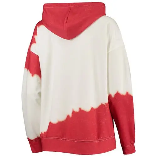 GAMEDAY COUTURE Red Wisconsin Badgers For The Fun Double Dip-dyed Pullover Hoodie