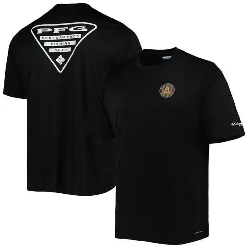 Columbia Atlanta United Fc Terminal Tackle Omni-shade T-shirt - Black