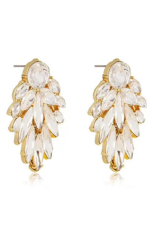 Ettika Crystal Chandelier Earrings - Gold