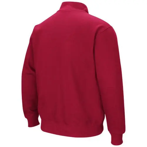 COLOSSEUM Arkansas Razorbacks Big & Tall Tortugas Logo Quarter-zip Sweatshirt - Cardinal