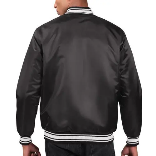 STARTER Washington Commanders Locker Room Satin Varsity Jacket