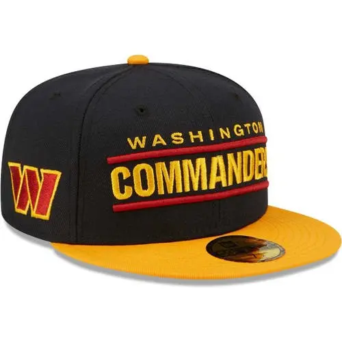 New Era Gold Washington Commanders Logo 59fifty Fitted Hat
