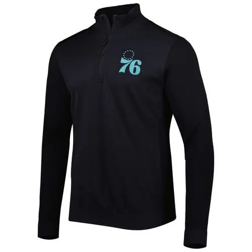 LEVELWEAR Philadelphia 76ers Engineered Knit Quarter-zip Jacket